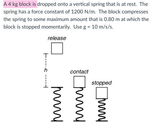 Solved What is the change in the potential energy of the | Chegg.com