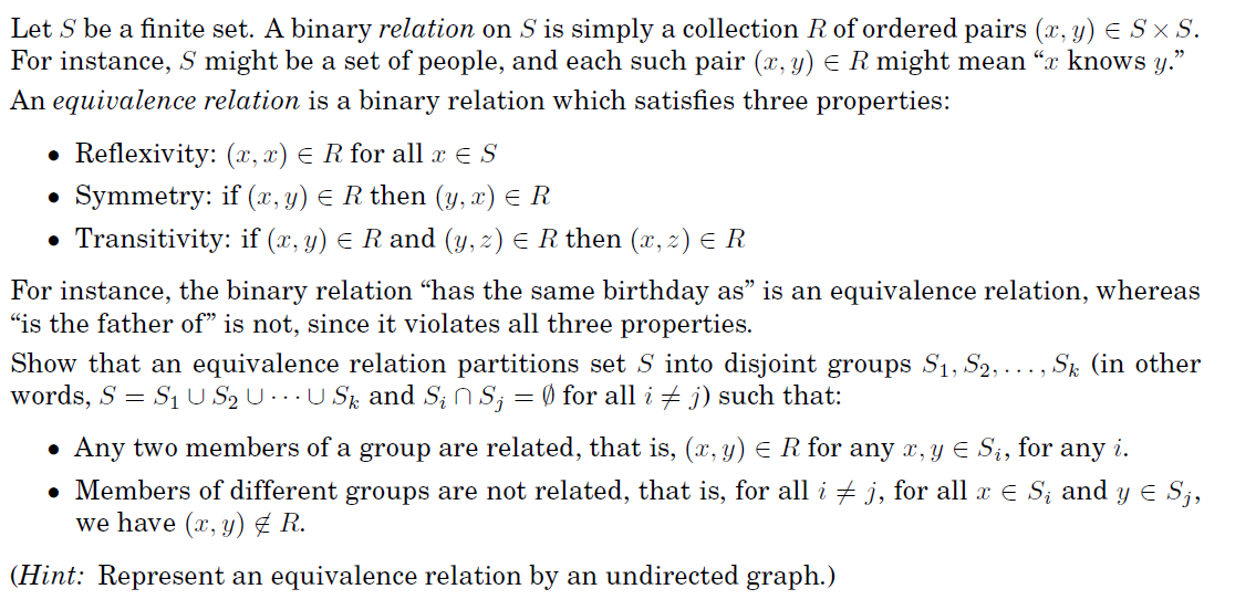 Solved Let S be a finite set. A binary relation on S is | Chegg.com