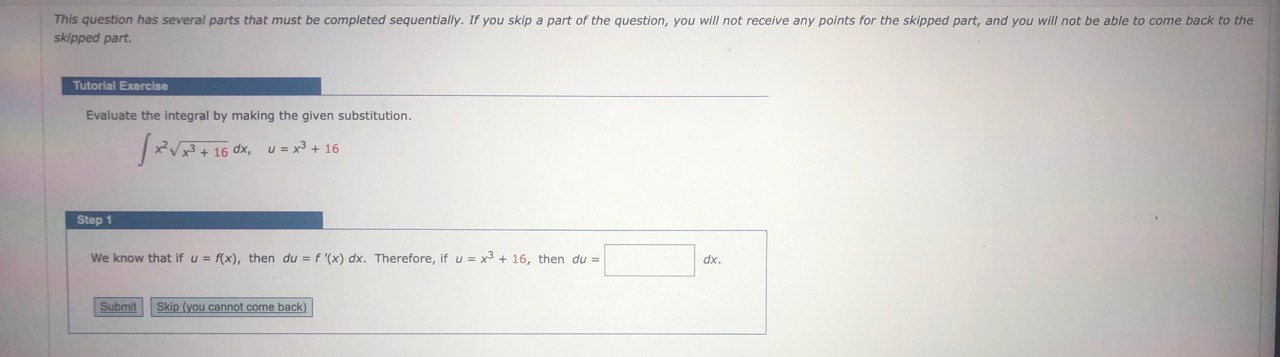 Solved This question has several parts that must be | Chegg.com