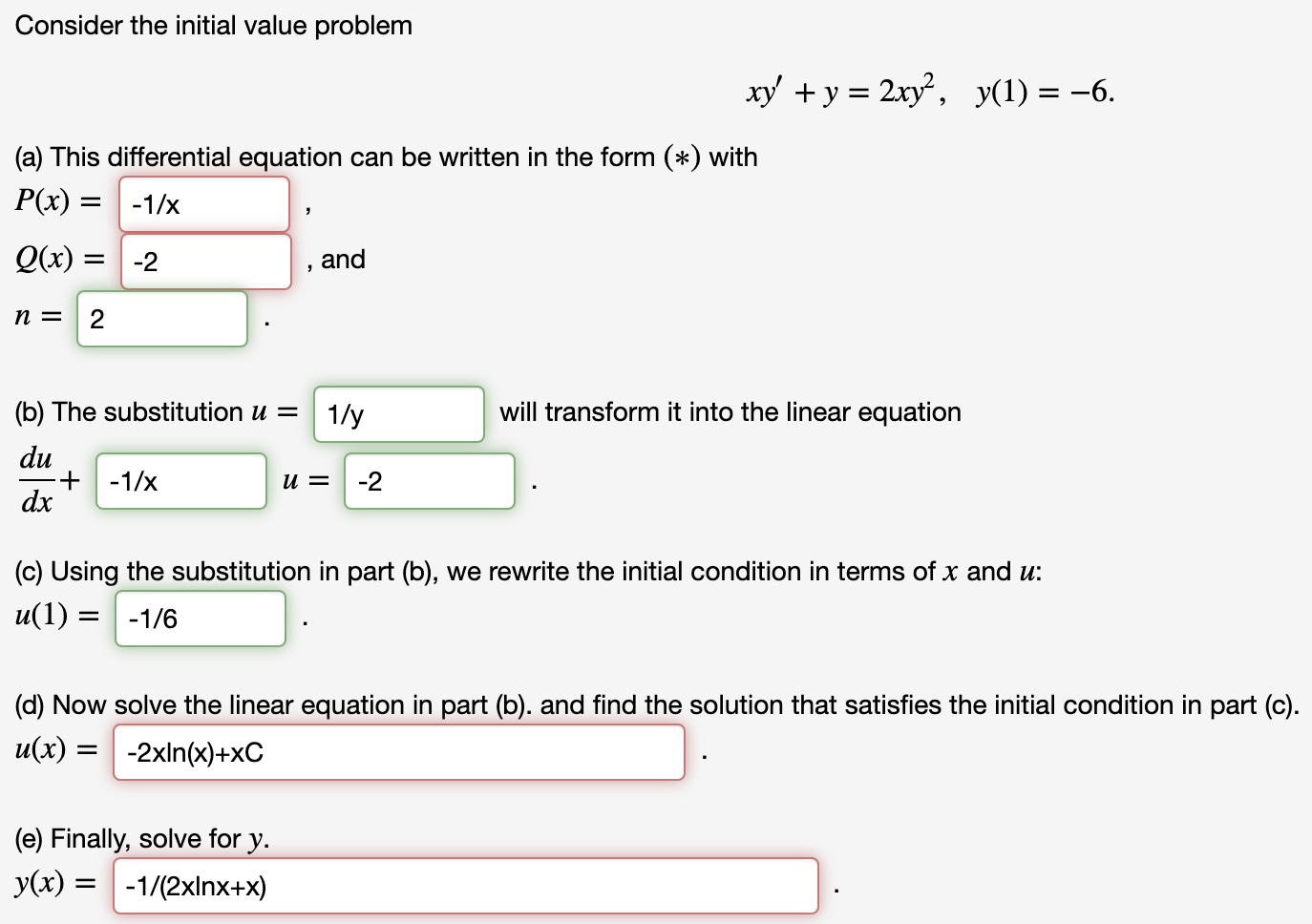 Solved Consider the initial value problem xy' + y = 2xy?, | Chegg.com