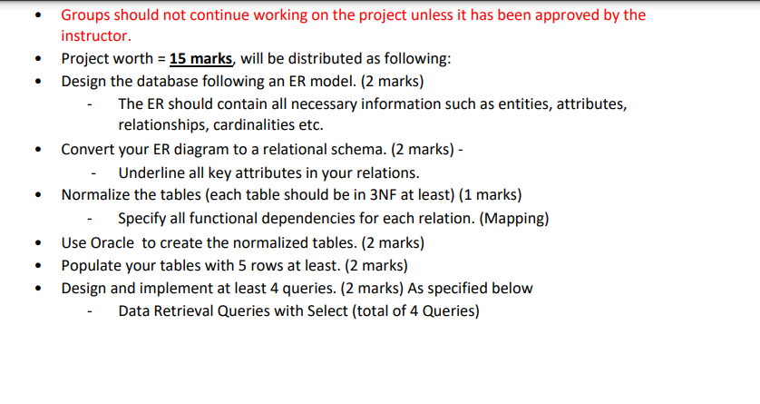 Solved Introduction to Database (CCCS215 Project) - Fall | Chegg.com