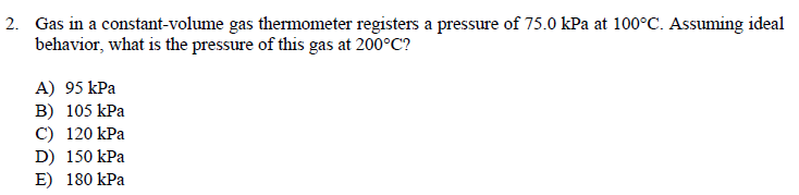 Solved Gas in ﻿a constant-volume gas thermometer registers a | Chegg.com
