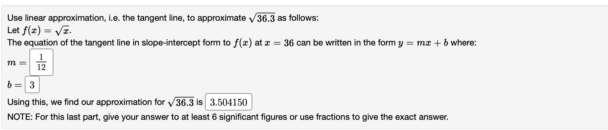 Solved The linear approximation at x=0 to f(x)=2−x1 is | Chegg.com