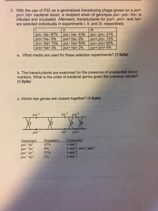 3. With the use of P22 as a generalized transducing | Chegg.com