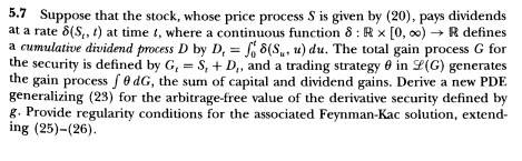 G. The PDE for Arbitrage-Free Prices The expression | Chegg.com