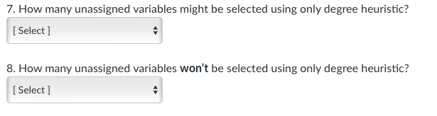 Solved 7. How many unassigned variables might be selected | Chegg.com