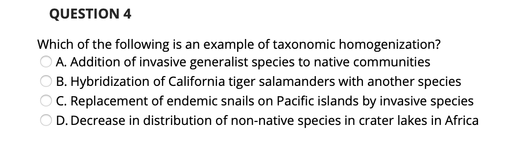 Solved QUESTION 4 10 OOO Which of the following is an | Chegg.com