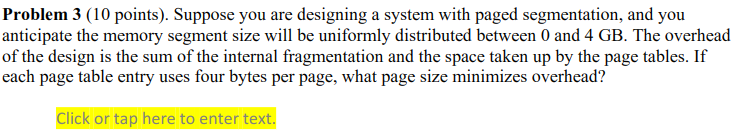 Solved Problem 3 (10 points). Suppose you are designing a | Chegg.com