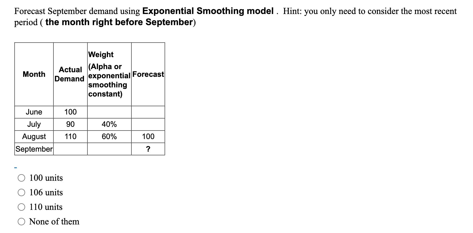 Solved QUESTION 1 According to the time-based strategy, | Chegg.com
