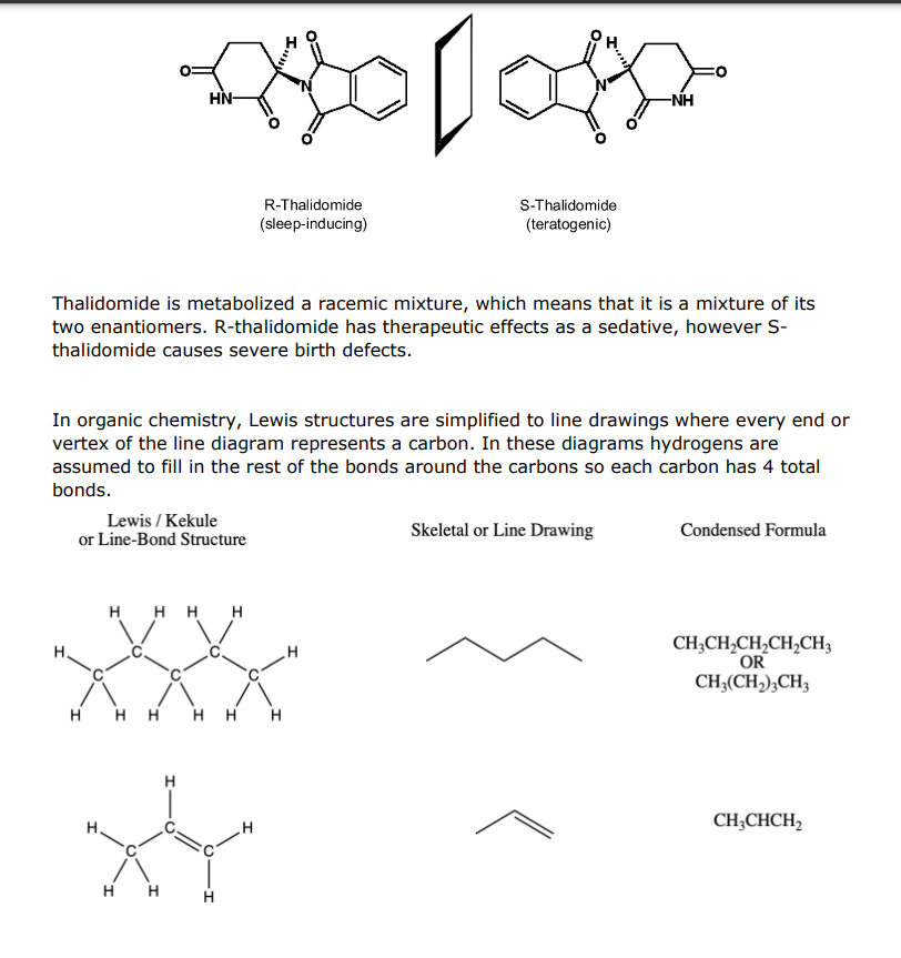 Thalidomide is metabolized a racemic mixture, which | Chegg.com