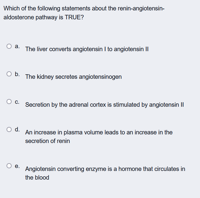 Solved If There Is A Decrease In Blood Volume I E Chegg