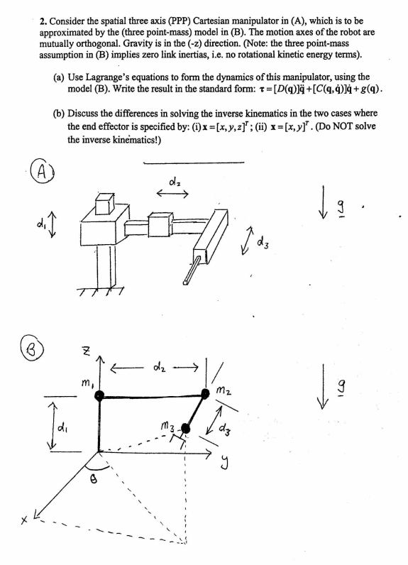 Solved Consider the spatial three axis (PPP) ﻿Cartesian | Chegg.com