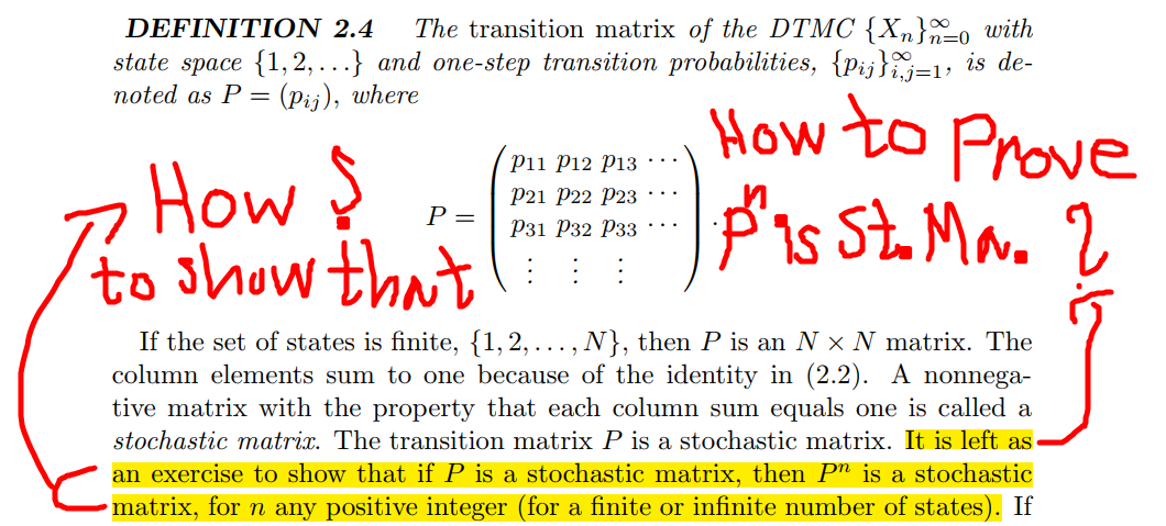 Solved Question on discrete-time Markov Chain. How to Prove | Chegg.com