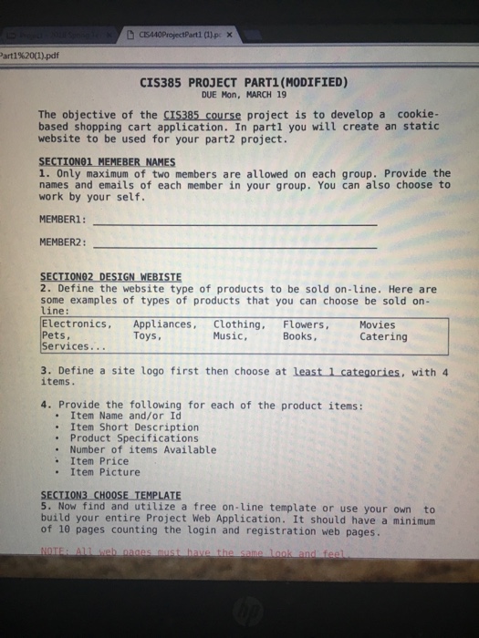 Solved art 1%20(1) pdf CIS385 PROJECT PART1 (MODIFIED) DUE | Chegg.com