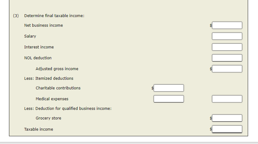 Problem 7-43 (LO. 7) Xinran, who is married and files | Chegg.com