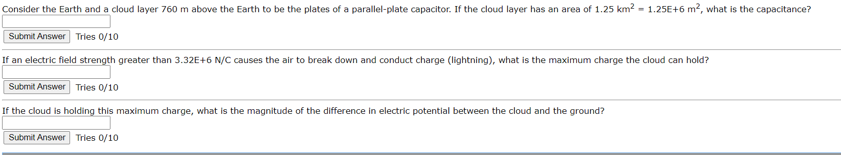 Solved Tries 0/10 Tries 0/10 If the cloud is holding this | Chegg.com