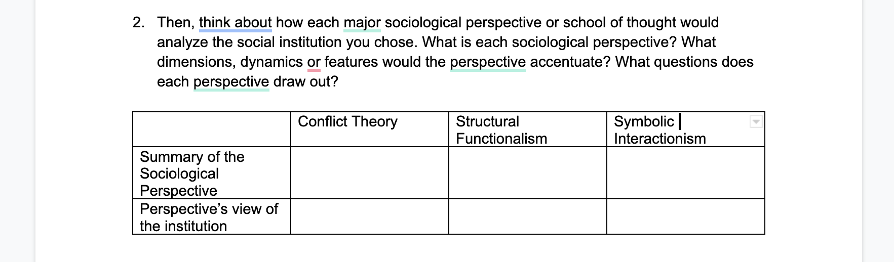 Module 5: Social Institutions, Levels of Analysis & | Chegg.com