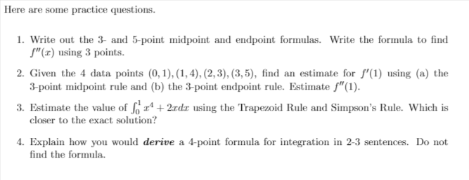Solved Here are some practice questions. 1. Write out the 3- | Chegg.com