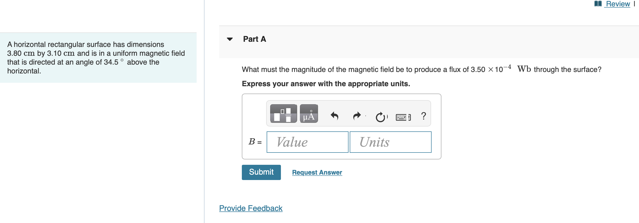 Solved A horizontal rectangular surface has dimensions Part | Chegg.com