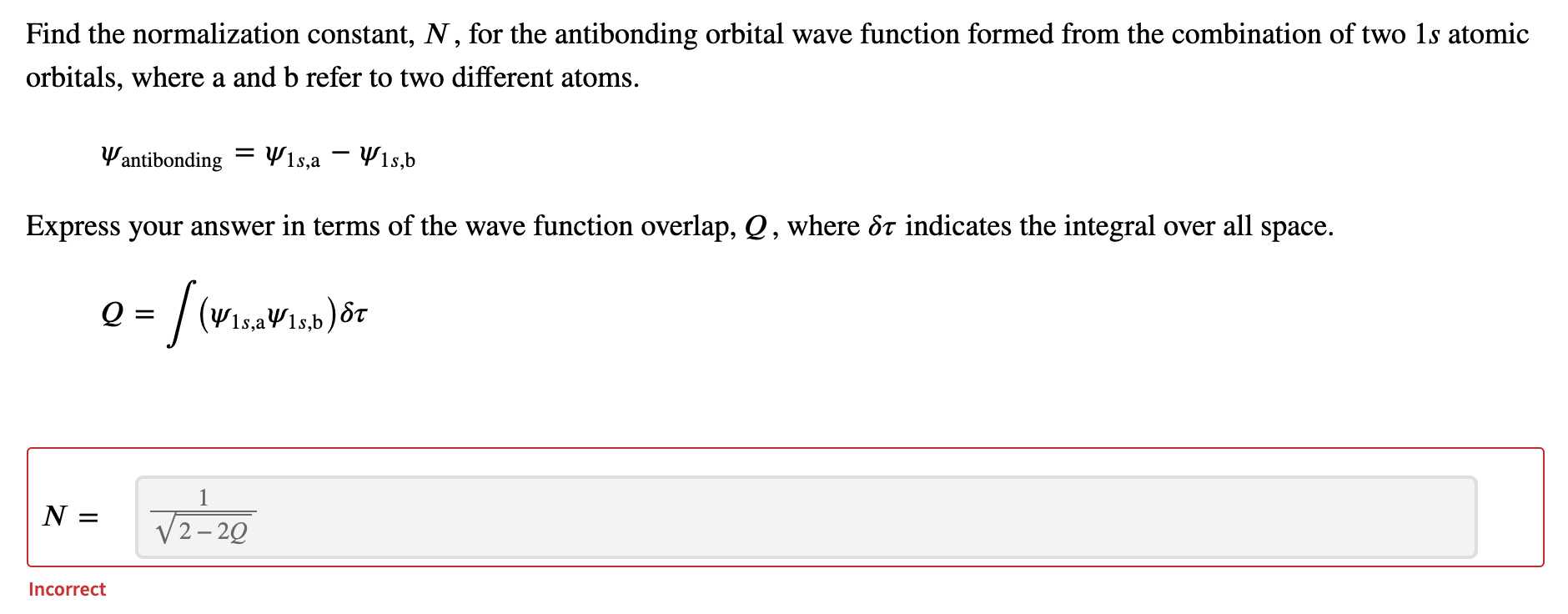 Solved Find The Normalization Constant N For The