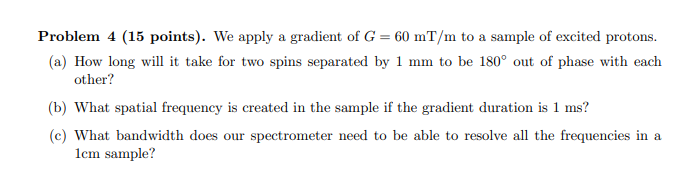 Solved Problem 4 (15 ﻿points). ﻿We apply a gradient of | Chegg.com