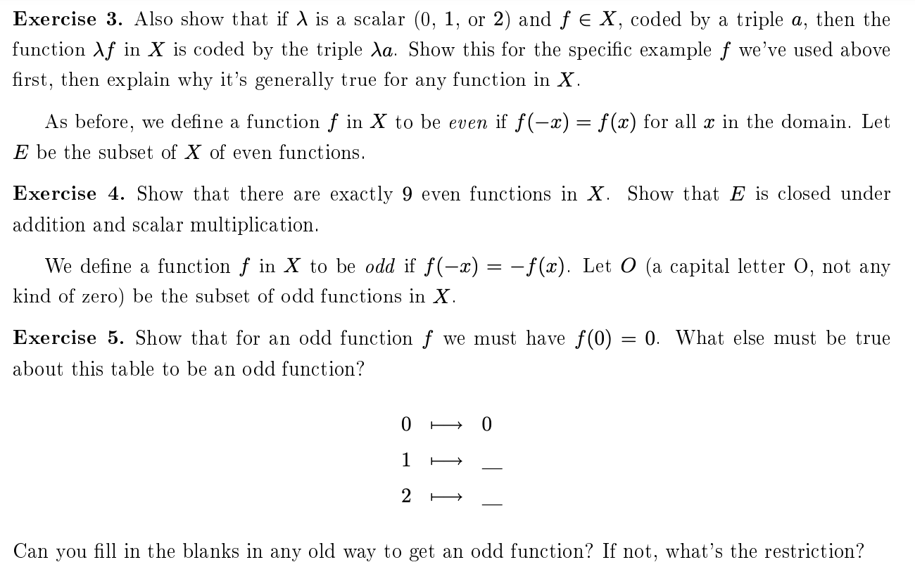 Solved Let X = Map(Z/3, Z/3) be the set of all functions Z/3 | Chegg.com