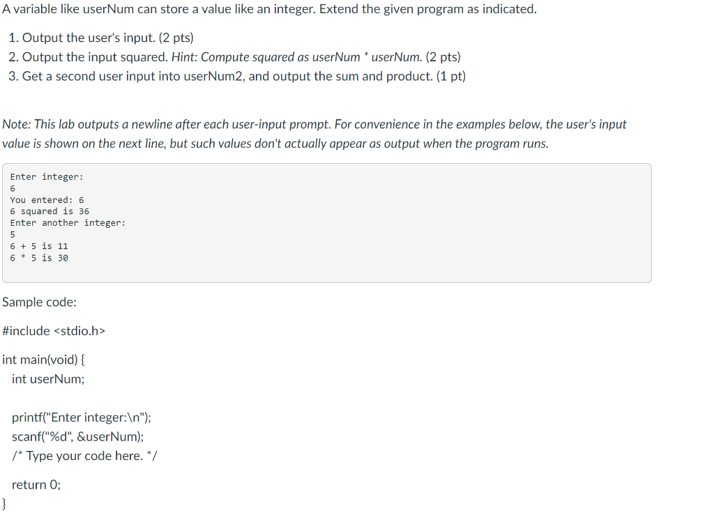 Solved A variable like userNum can store a value like an | Chegg.com