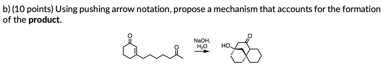Solved b) (10 points) Using pushing arrow notation, propose | Chegg.com