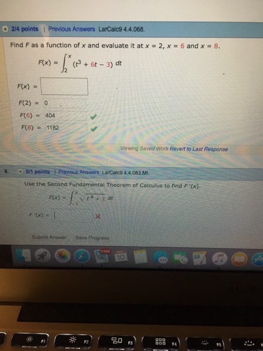 Solved Find F as a function of x and evaluate it at x = 2, x | Chegg.com Solved Find F as a function of x and evaluate it at x = 2, x | Chegg.com