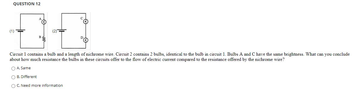 Solved QUESTION 7 (1) (2) Compare the brightness of bulbs X, | Chegg.com