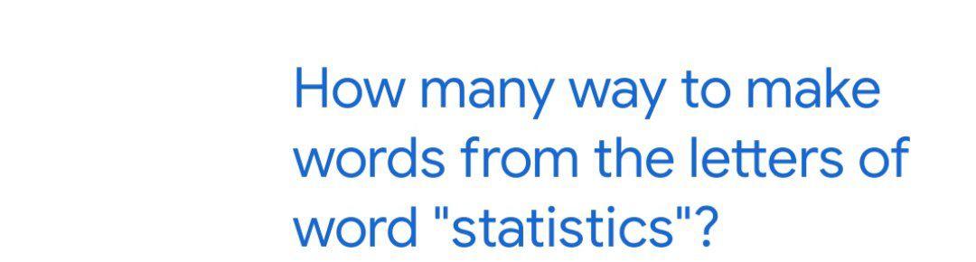 Solved How many way to make words from the letters of word | Chegg.com