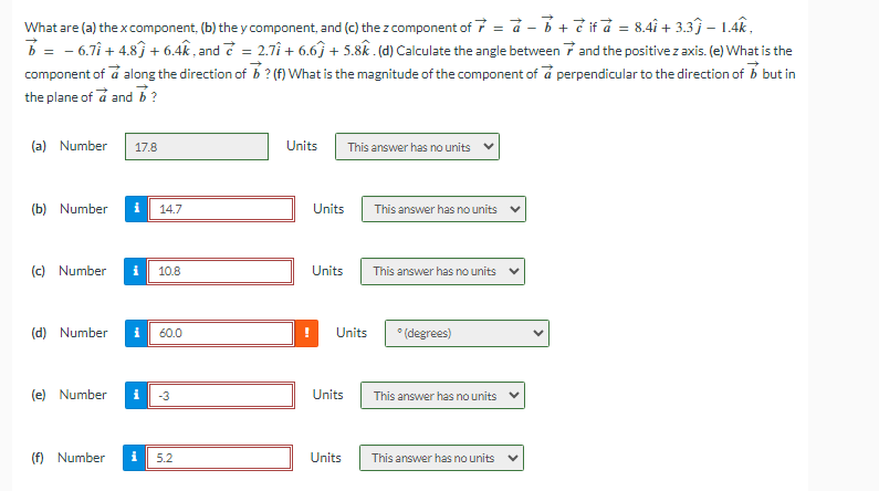 Solved What are (a) ﻿the x ﻿component, (b) ﻿the y component, | Chegg.com
