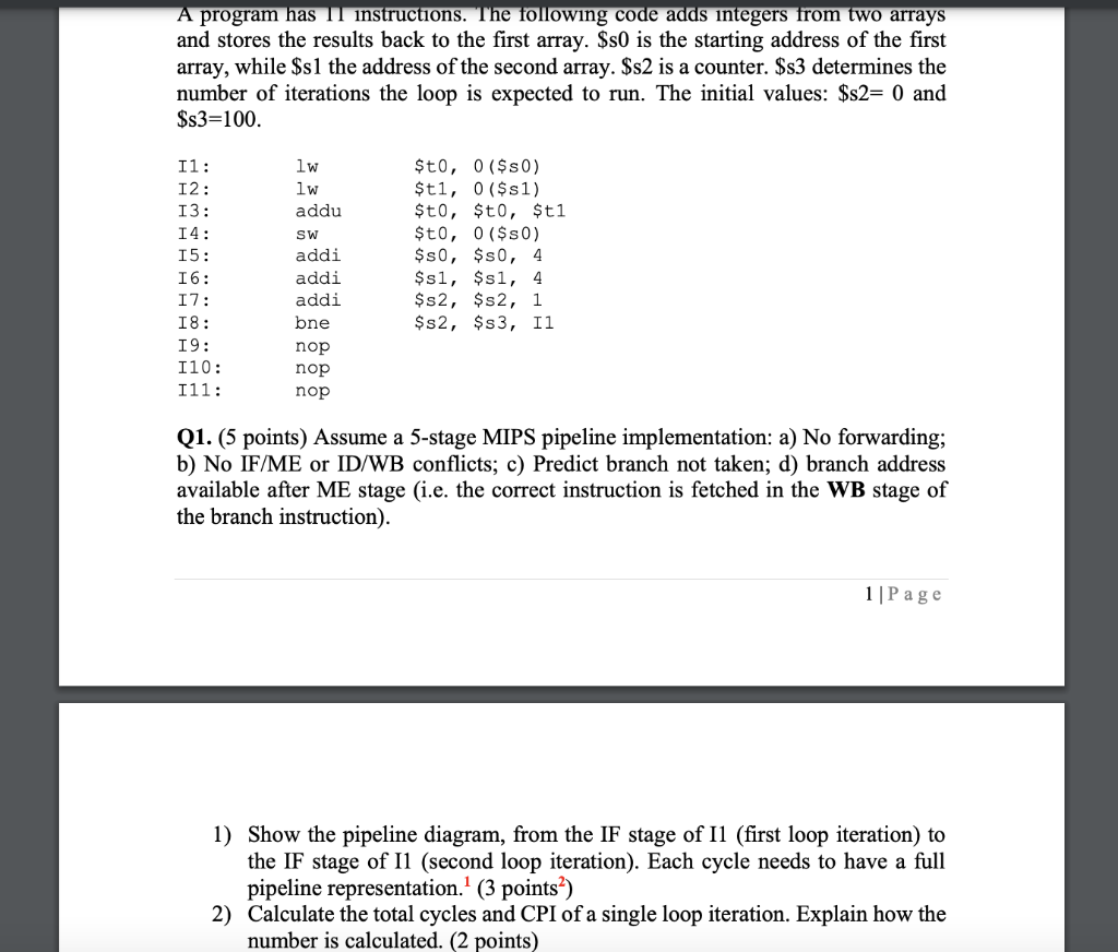 Solved Hello im looking for help with the following | Chegg.com