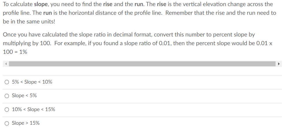 Solved To calculate slope, you need to find the rise and the | Chegg.com