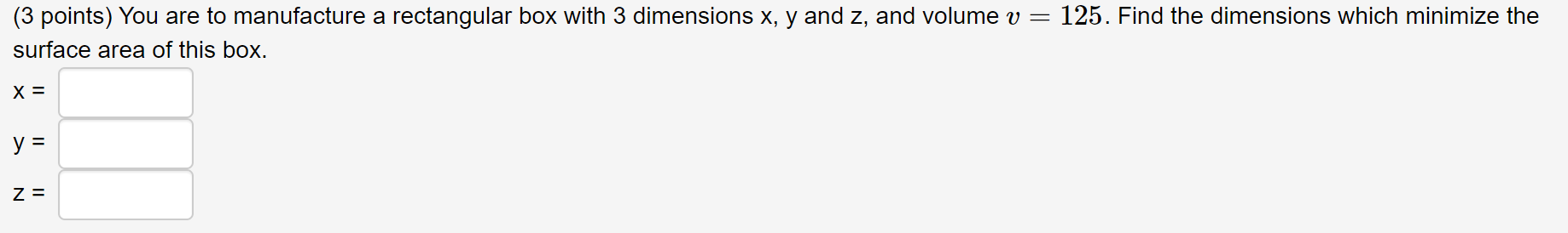 Solved You Are To Manufacture A Rectangular Box With 3 Chegg solved-you-are-to-manufacture-a-rectangular-box-with-3-chegg