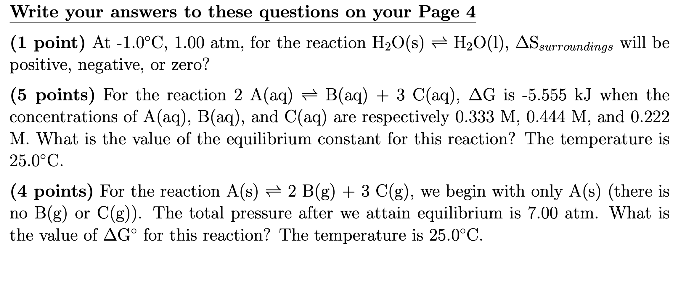Solved Write your answers to these questions on your Page 4 | Chegg.com