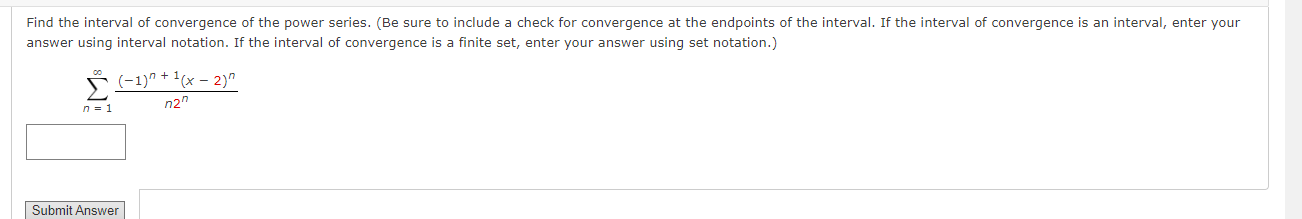 Solved answer using interval notation. If the interval of | Chegg.com