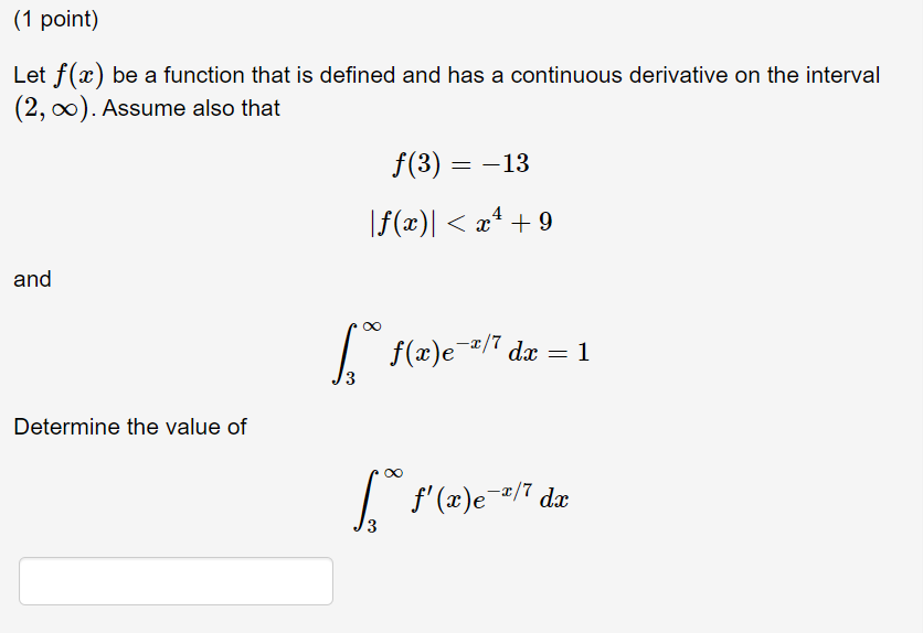 Solved Let f(x) be a function that is defined and has a | Chegg.com