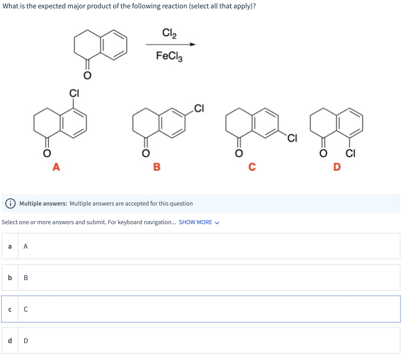 Solved What is the expected major product of the following | Chegg.com