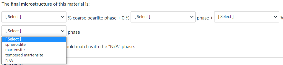 Solved From the isothermal transformation diagram, answer | Chegg.com