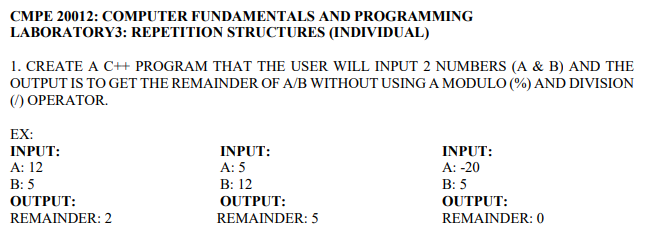 Solved C++ using only Looping Structures (please make it | Chegg.com