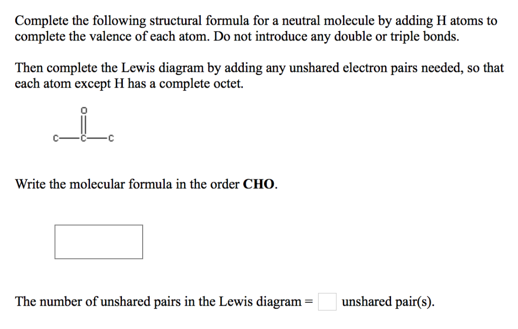 Solved Complete the following structural formula for a | Chegg.com