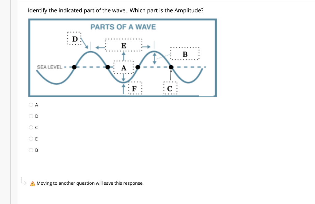 Solved Identify the indicated part of the wave. Which part | Chegg.com
