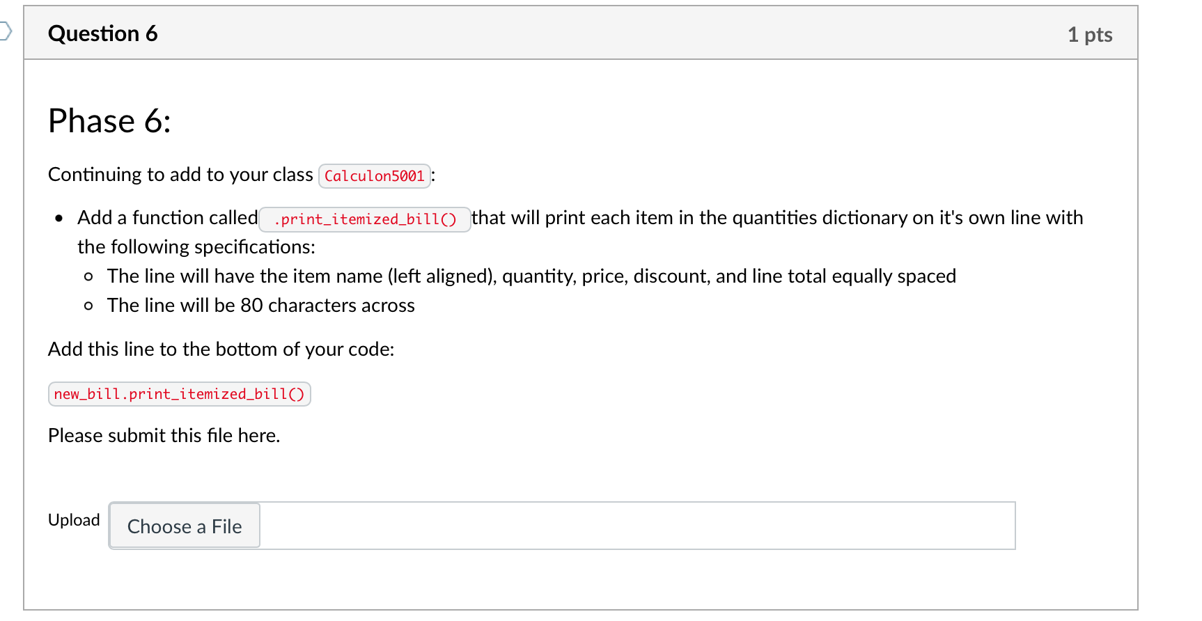 Solved Phase 6: Continuing to add to your class - Add a | Chegg.com