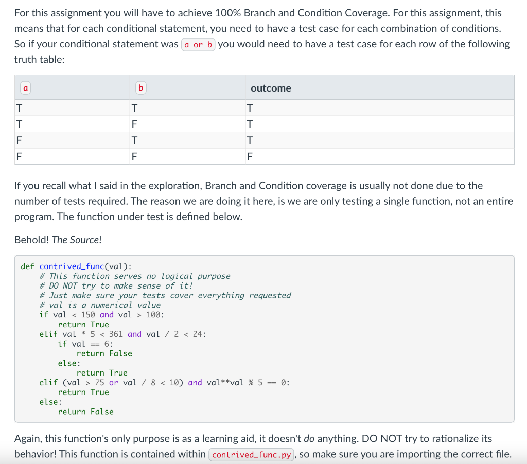 Solved I need help with creating white box test cases in | Chegg.com