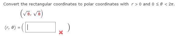 Solved Convert the polar equation to rectangular | Chegg.com
