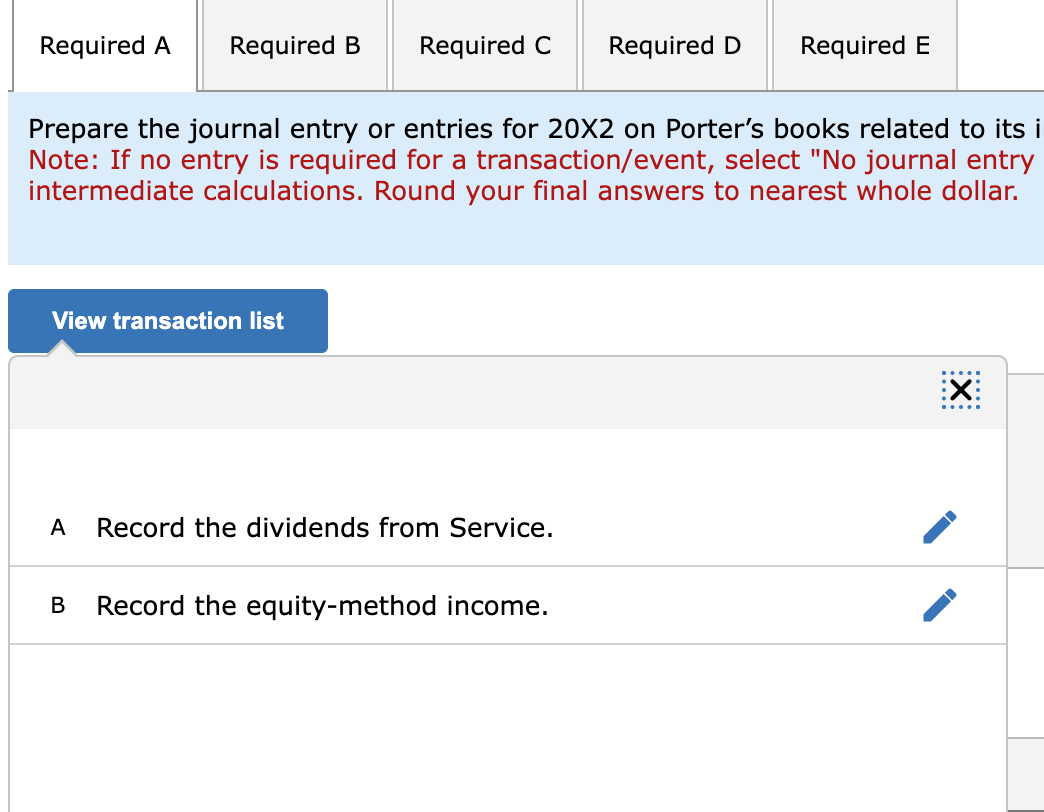 Solved Prepare the journal entry or entries for 20×2 on | Chegg.com