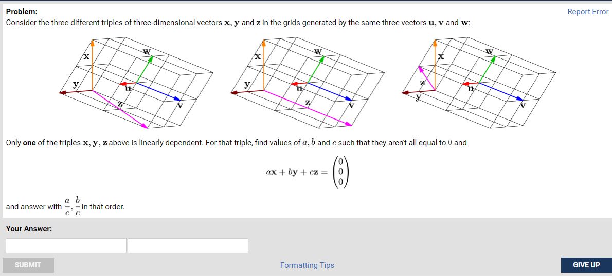 Solved Problem: Report Error Consider the three different | Chegg.com