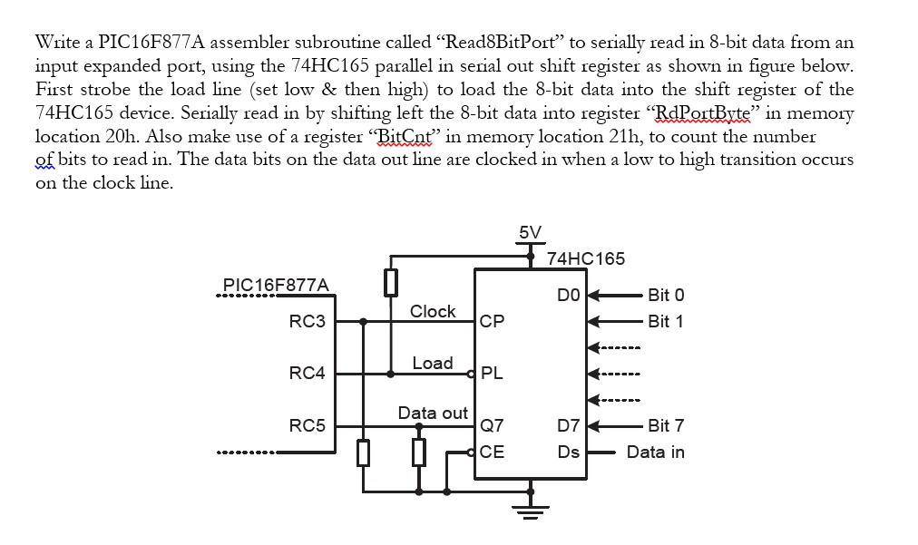 Solved Write A Pic16f877a Assembler Subroutine Called 
