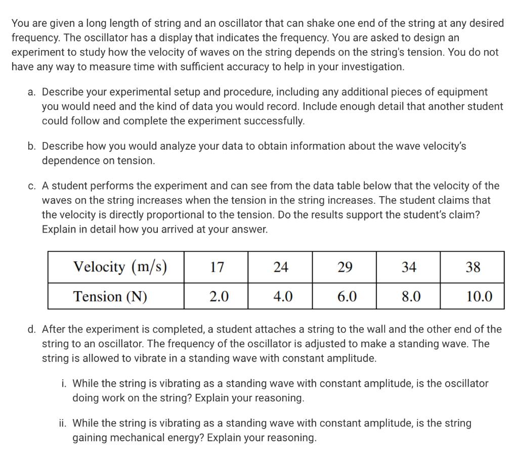 Solved You are given a long length of string and an | Chegg.com